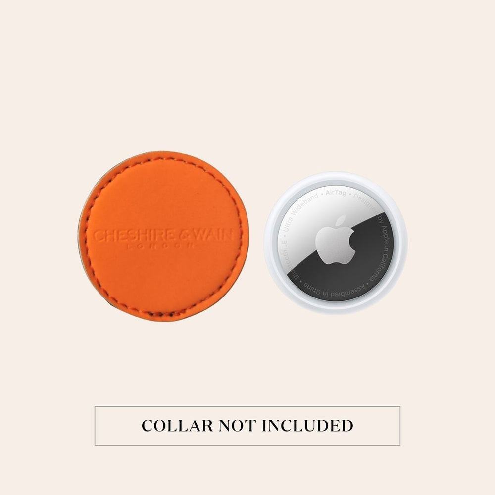 Cheshire & Wain | Reflective Apple Air Tag Case for Cat Collar