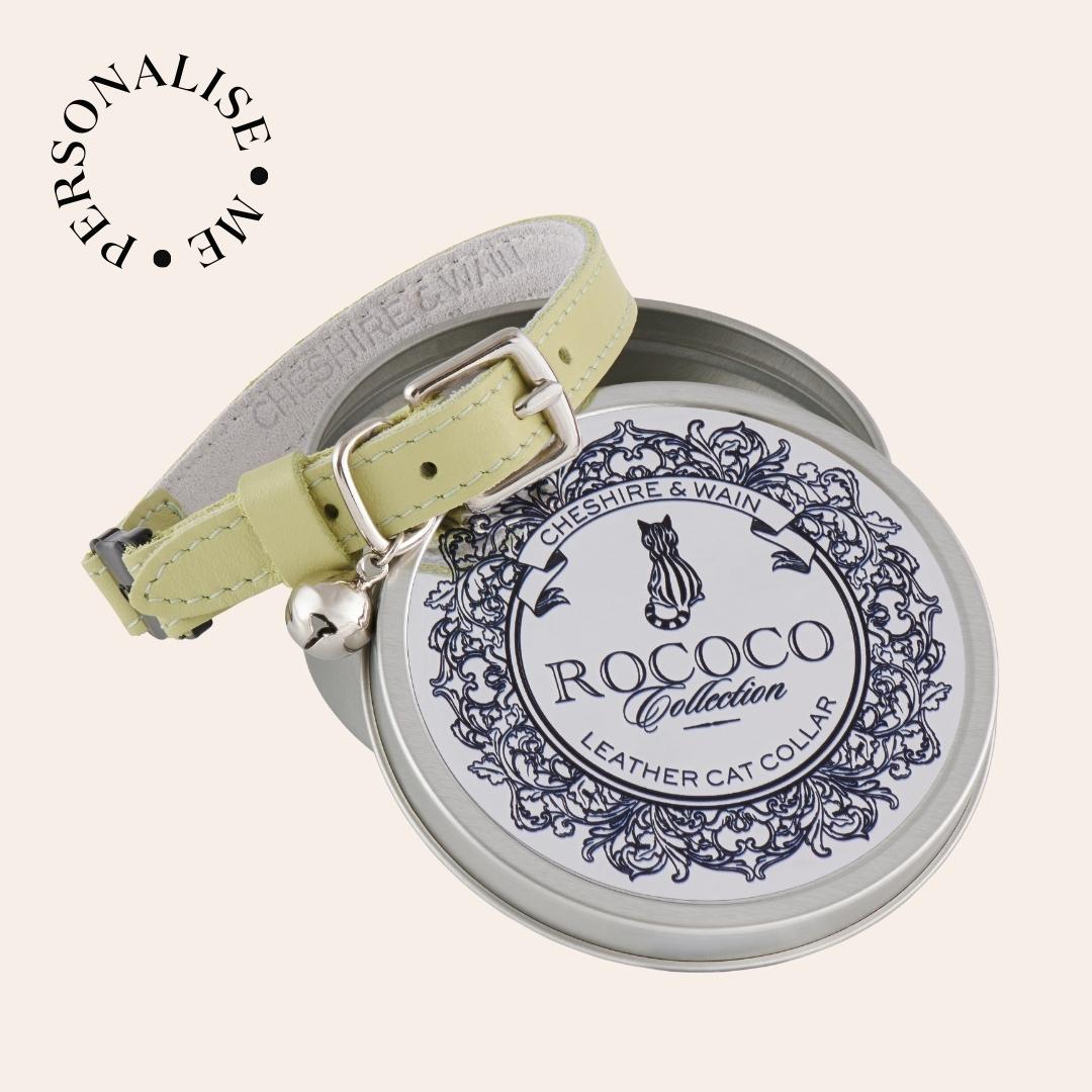 Cheshire & Wain - Rococo Pistachio Luxury Cat Collar
