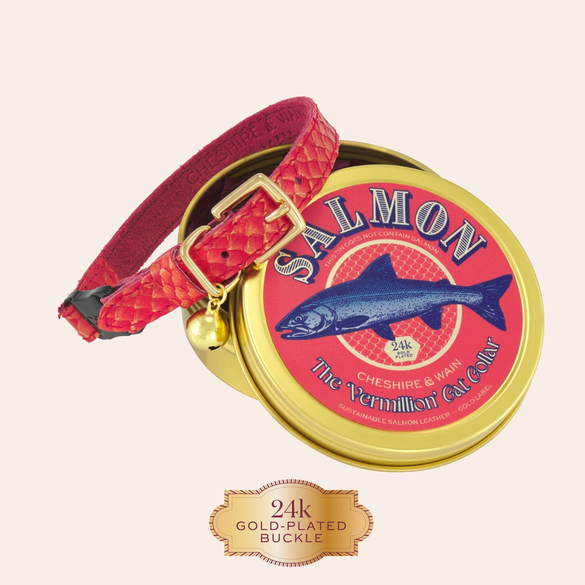 The 'Vermillion' Salmon Collar - Gold Label – Cheshire & Wain