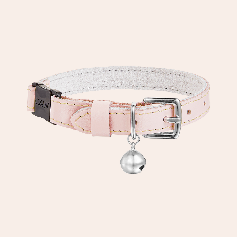 Cheshire & Wain - Rococo Petal Pink Luxury Cat Collar