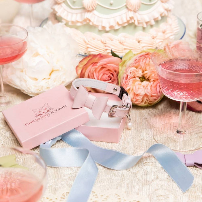 Cheshire & Wain - Rococo Petal Pink Luxury Cat Collar